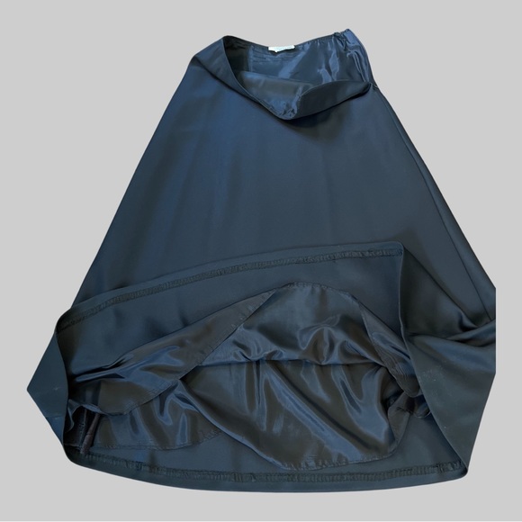 MALBE | Skirts | Vintage Malbe Black Satin Ball Gown Maxi Skirt With ...